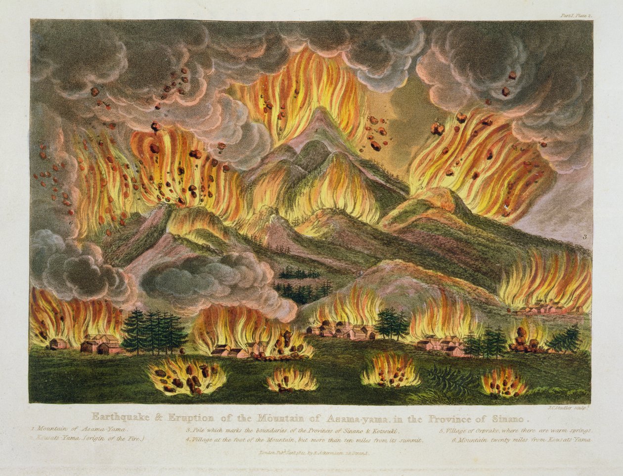 Earthquake and Eruption of the Mountain of Asama-yama, in the Province of Sinano, from ...